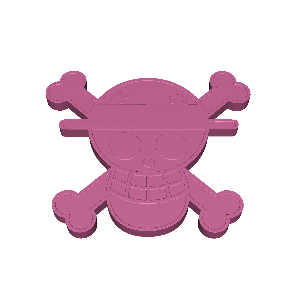 Free Characters & Creatures STL Download - LUFFY FLAGby Dan Dany
