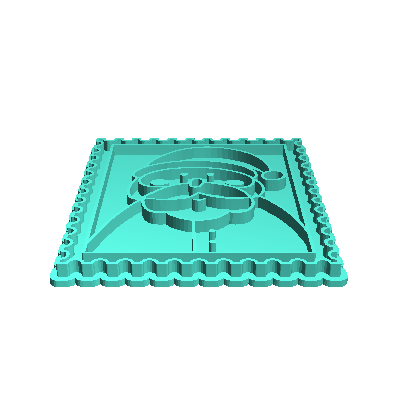 Other STL Download - Christmas postage stamps cookie cutter set of 6by ...