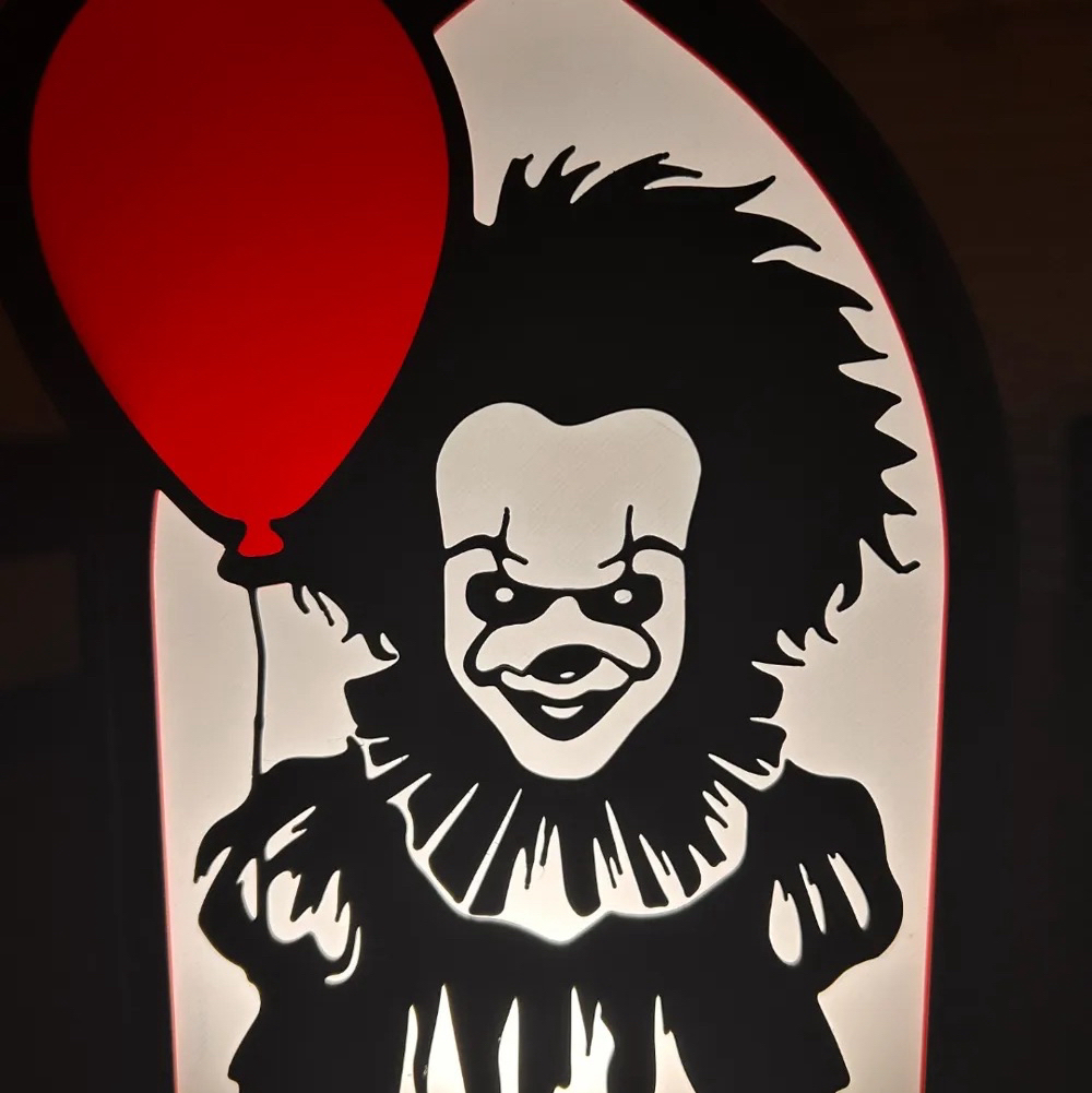 Free Other STL Download - Horror pennywise windowby 3dCarla101