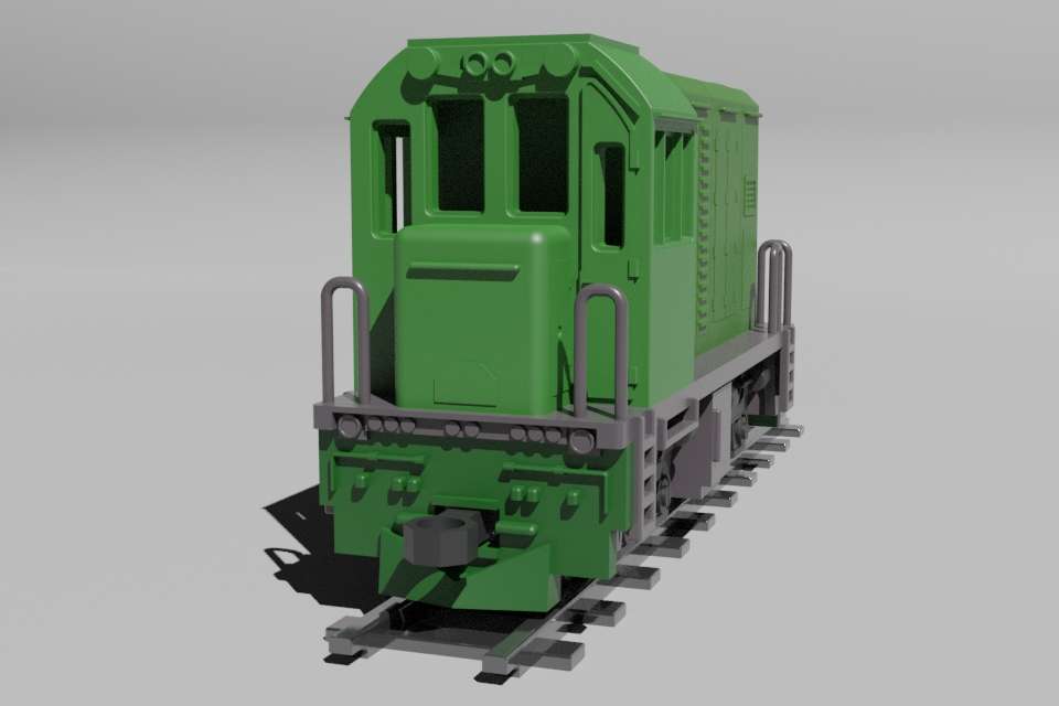 Locomotive Train Miniature CC201 Chibi (Super Deformed) | 3D models ...