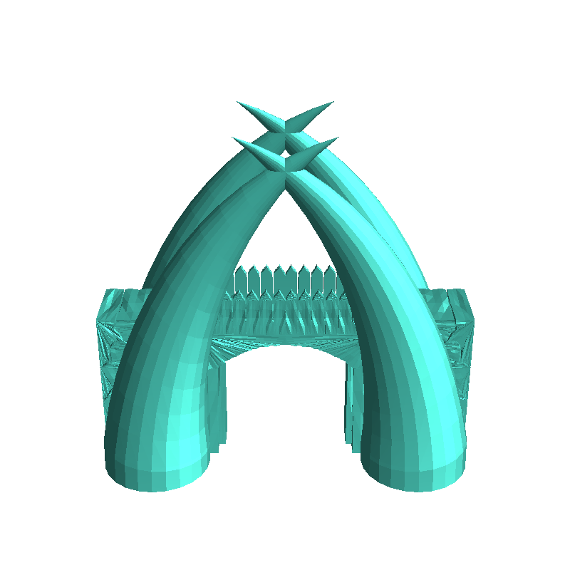 Characters & Creatures STL Download - Medieval modular orc wall with ...