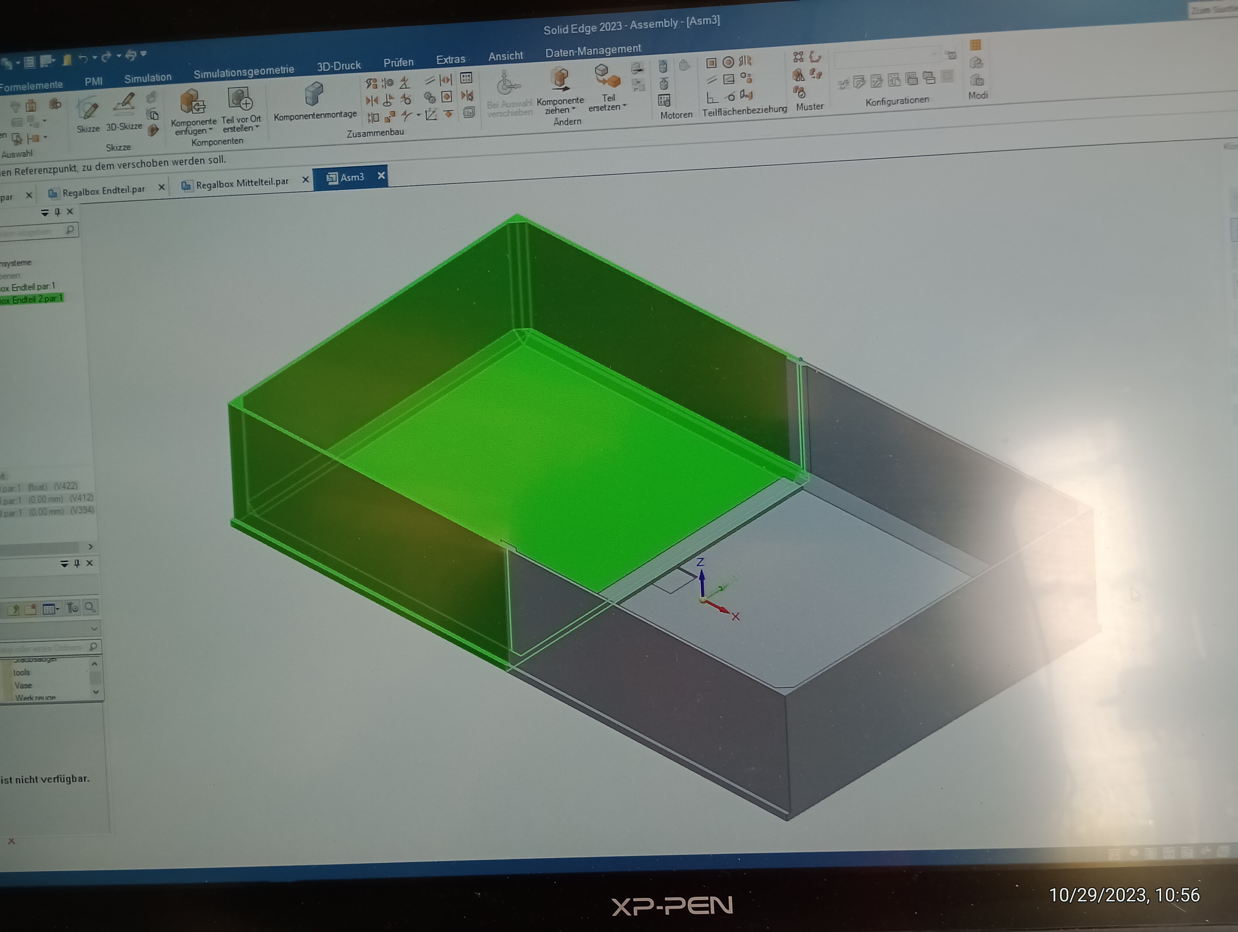 Shelf Boxes minimum length 300 mm height 58 | 3D models download ...