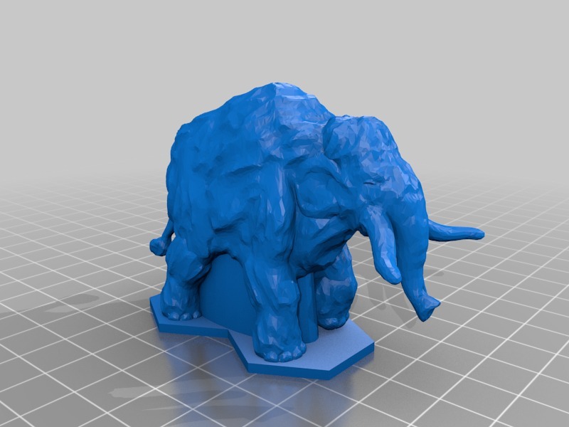 Woolly Mammoth (18mm Scale) | 3D models download | Creality Cloud