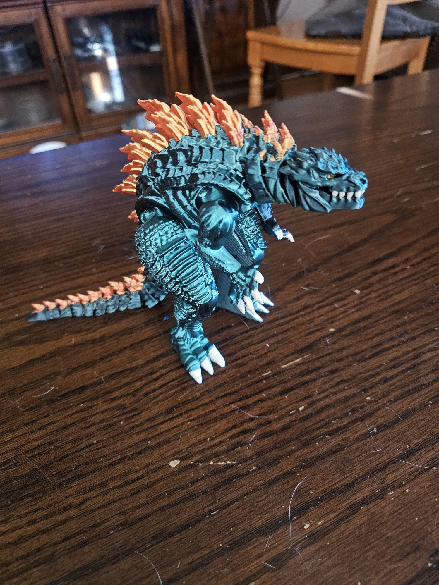 printed on a creality hi. love the way it turned out. the leg joints ...