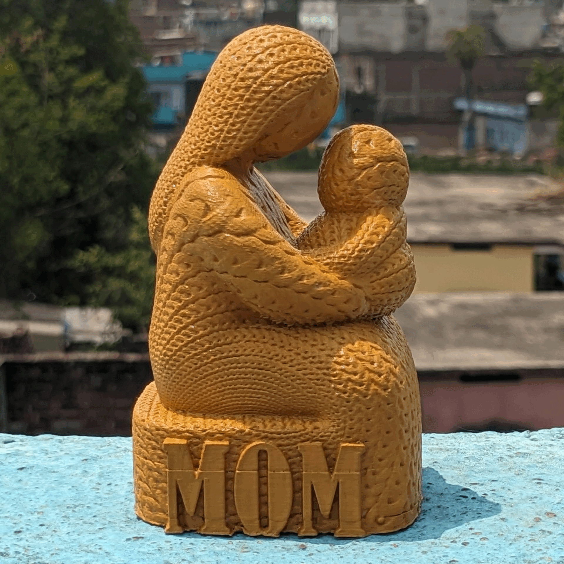 Home Decorations & Ornaments STL Download - Knitted MOM & Baby Love ...