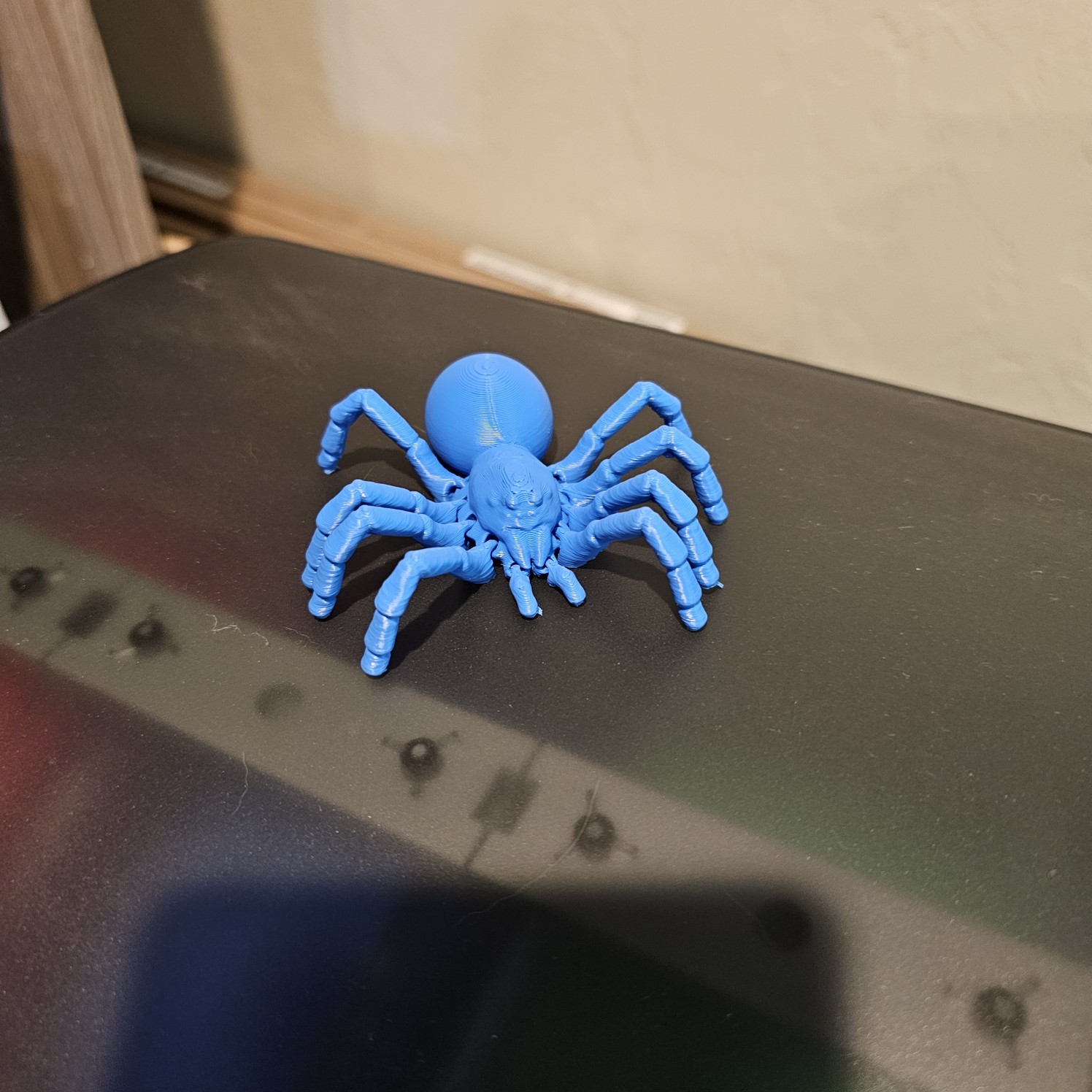 This tarantula is awesome printed perfectly with the designed supports in the D model ...