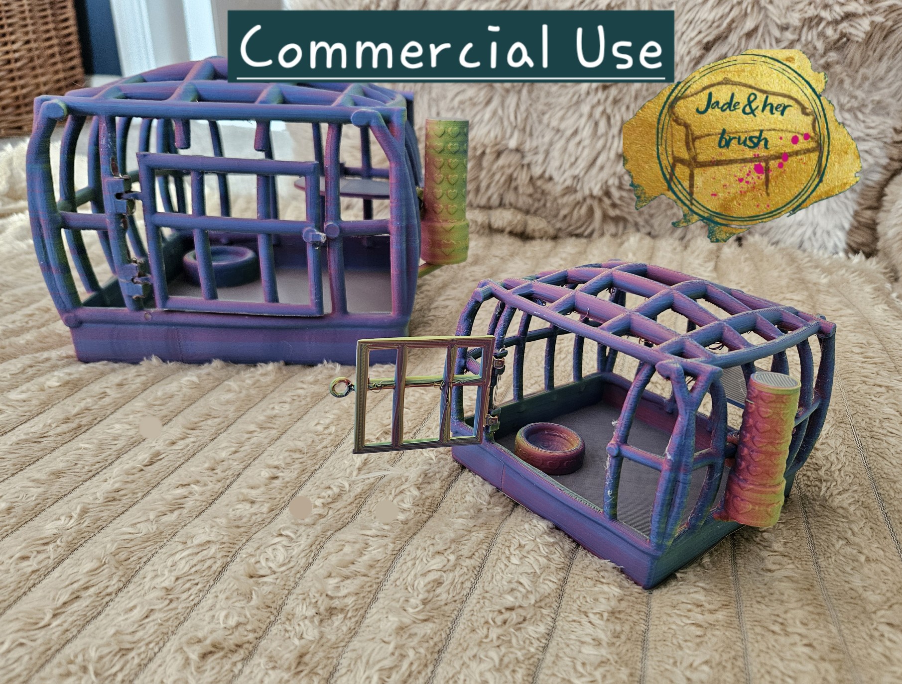 Dolls & Accessories STL Descarga - Flexi pet cage, no support toy rat ...