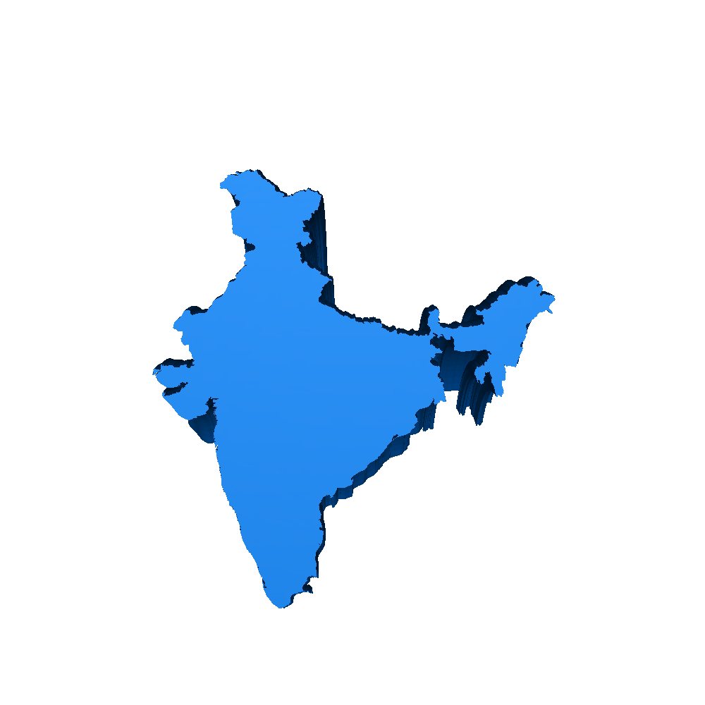 Free Other STL Download - india_mapsby Shanmukha patil