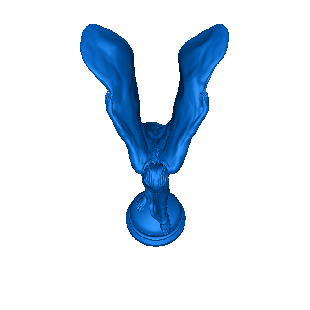 Free Sculptures & Artworks STL Download - flying ladyby rita Nehme