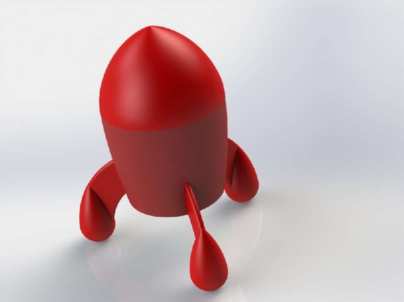 Mini Rocket Container Storage Tintin Fan Art | 3D models download ...