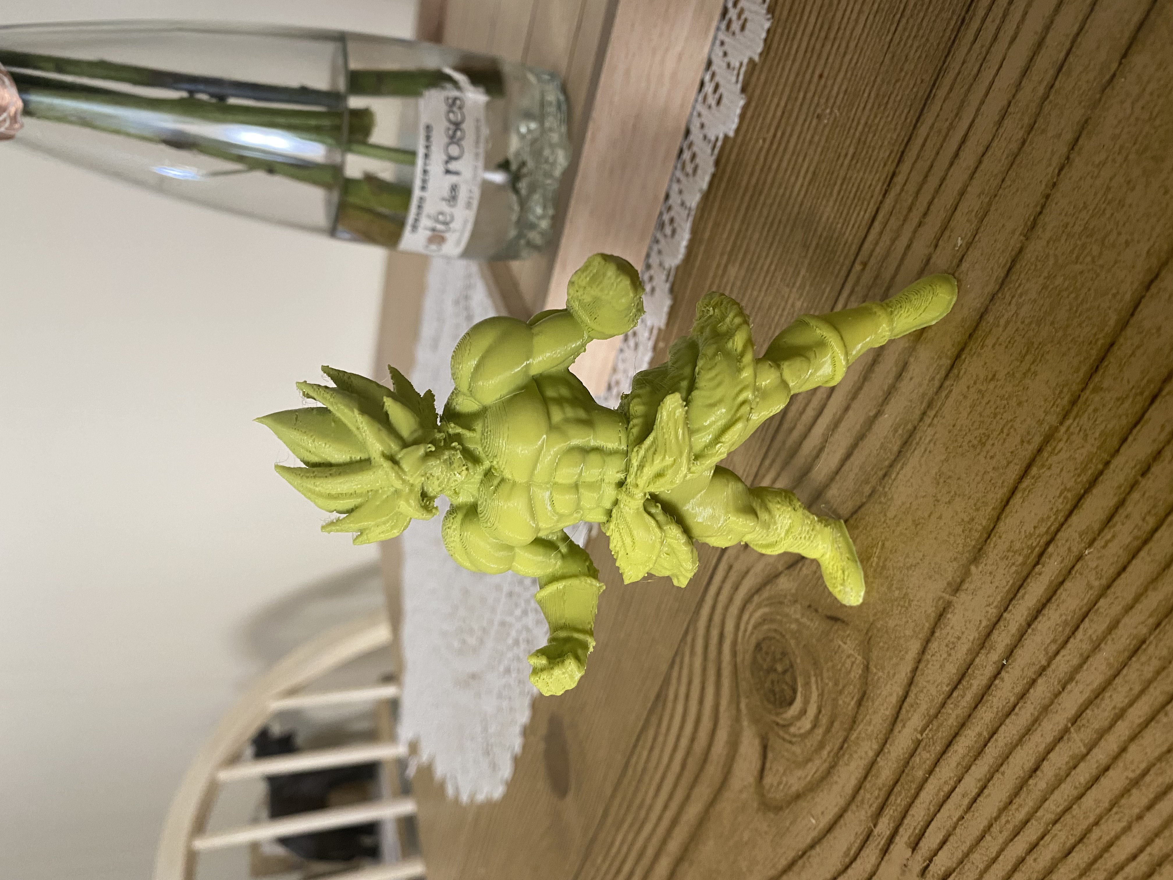 That my favorite Broly CR-10 making by myself 😃 but Broly face mess up ...