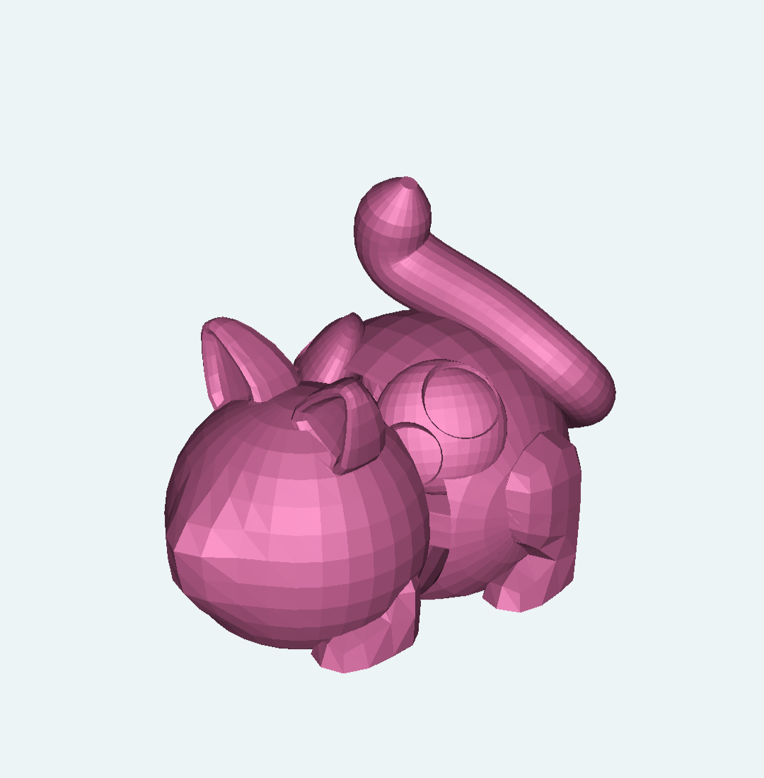 Cute Cate - Articulated Flexi cat toy | 3D models download | Creality Cloud