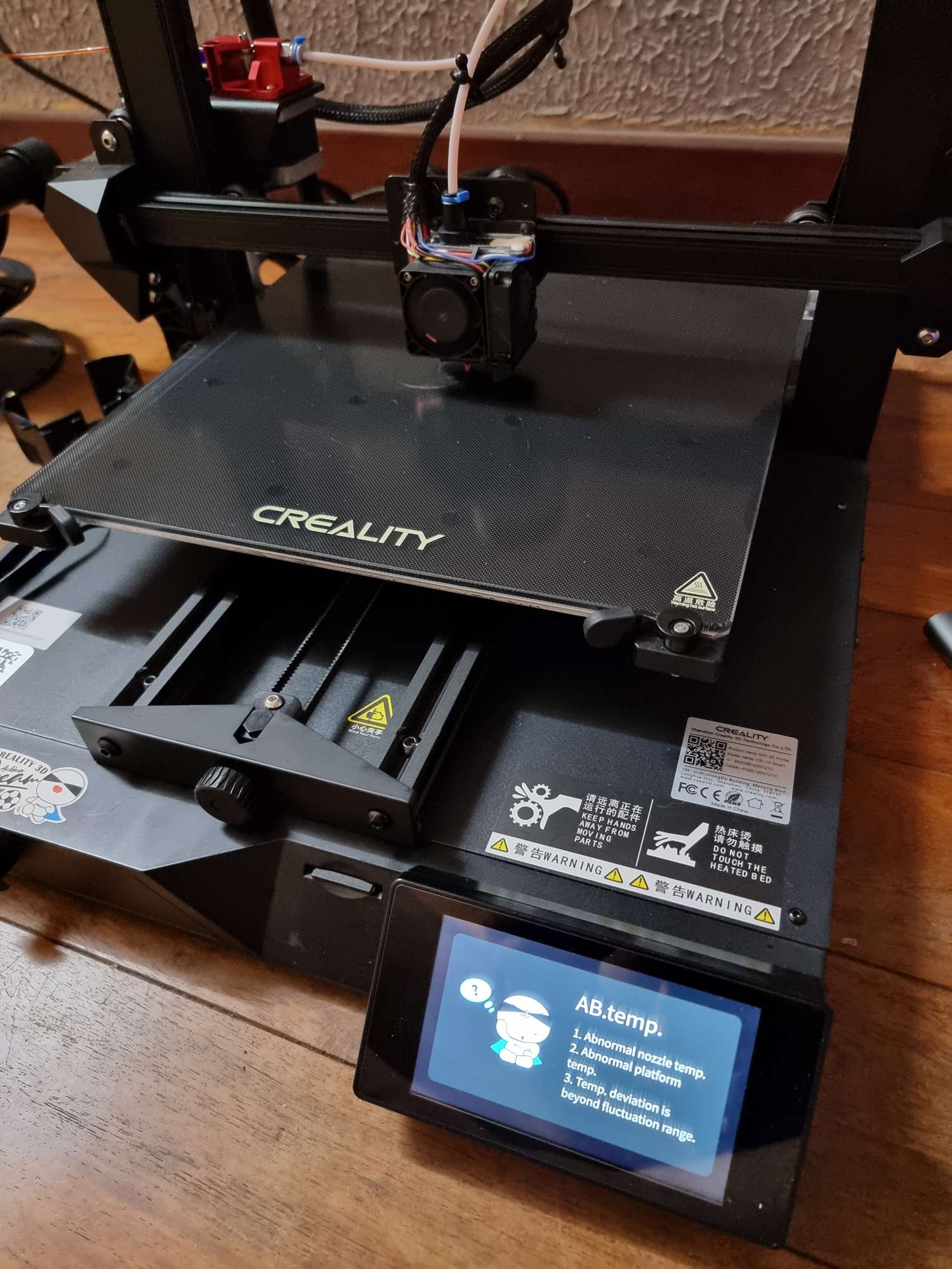 i'm use CR-10 Smart with FW 1.0.10 but Ab.temp Error. Please fix PID | Creality Cloud