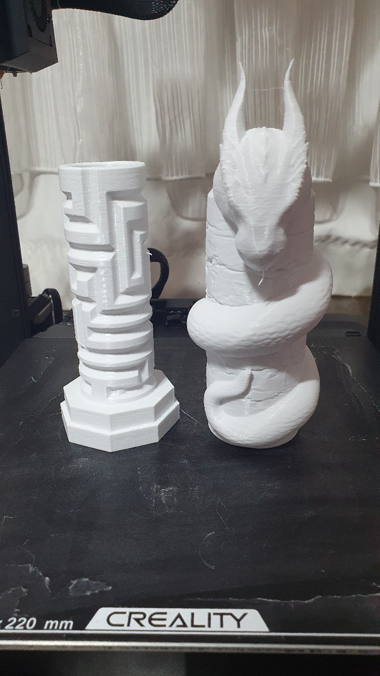 Very good. The machine printed without any problems. 15% infill, 0.2 layer height, 100 ms first ...