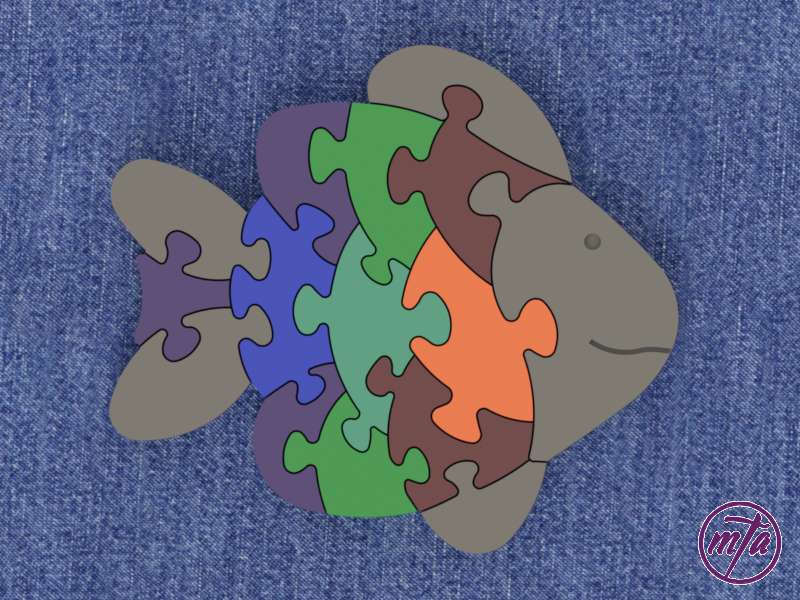 puzzle fish | 3D models download | Creality Cloud