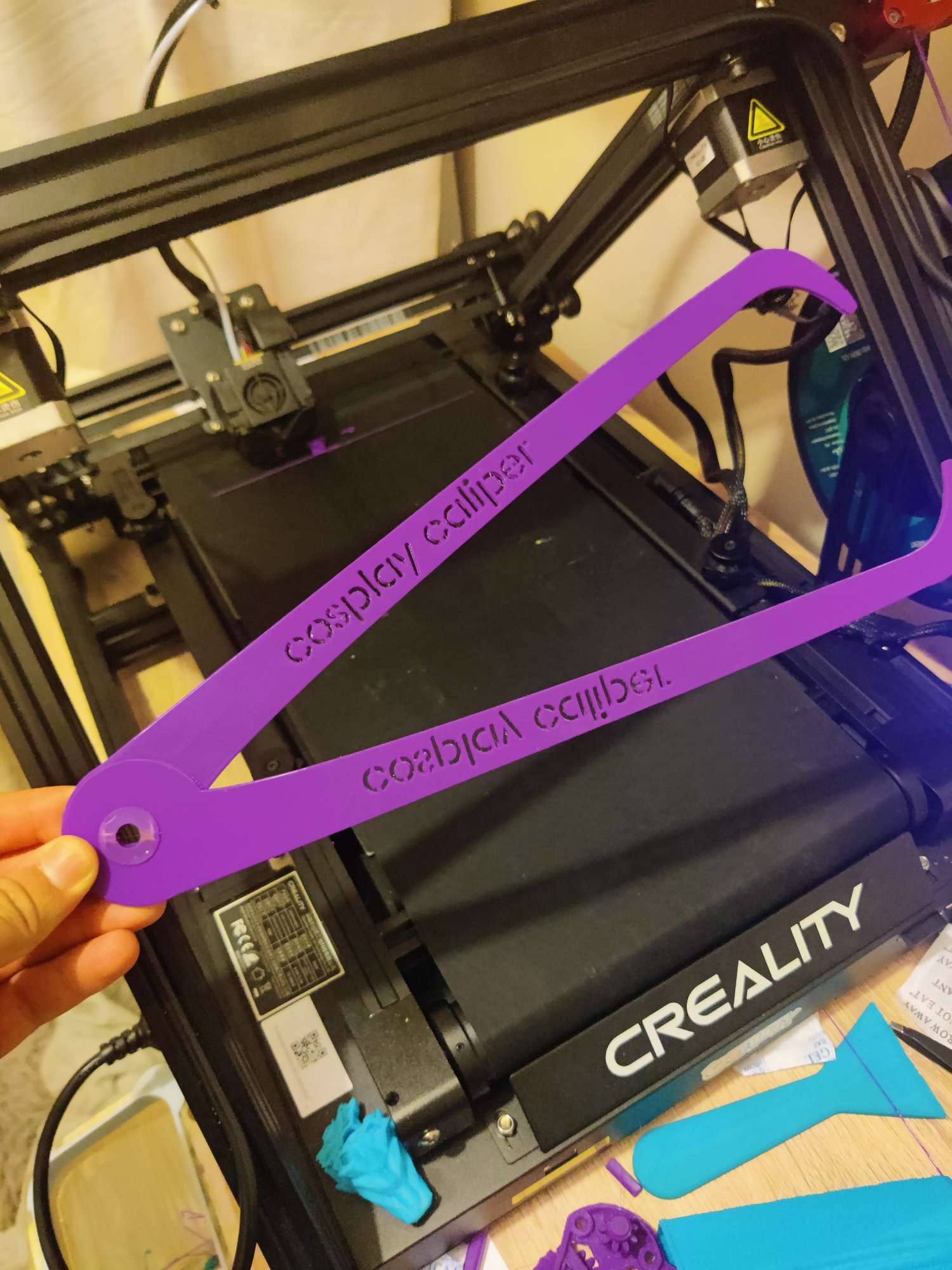 printed the cosplay caliper to measure more accurate for helmets design ...