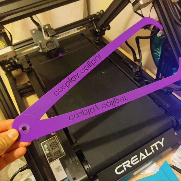printed the cosplay caliper to measure more accurate for helmets design ...