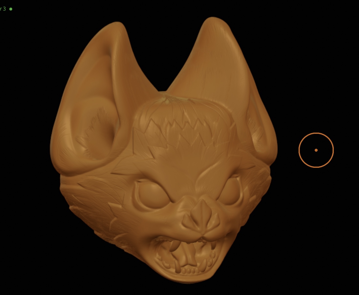 Bat Head Medallion | 3D models download | Creality Cloud