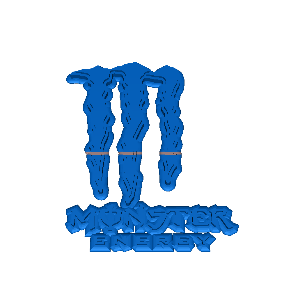 Free Other STL Download - monster energy plate by Chris Moses