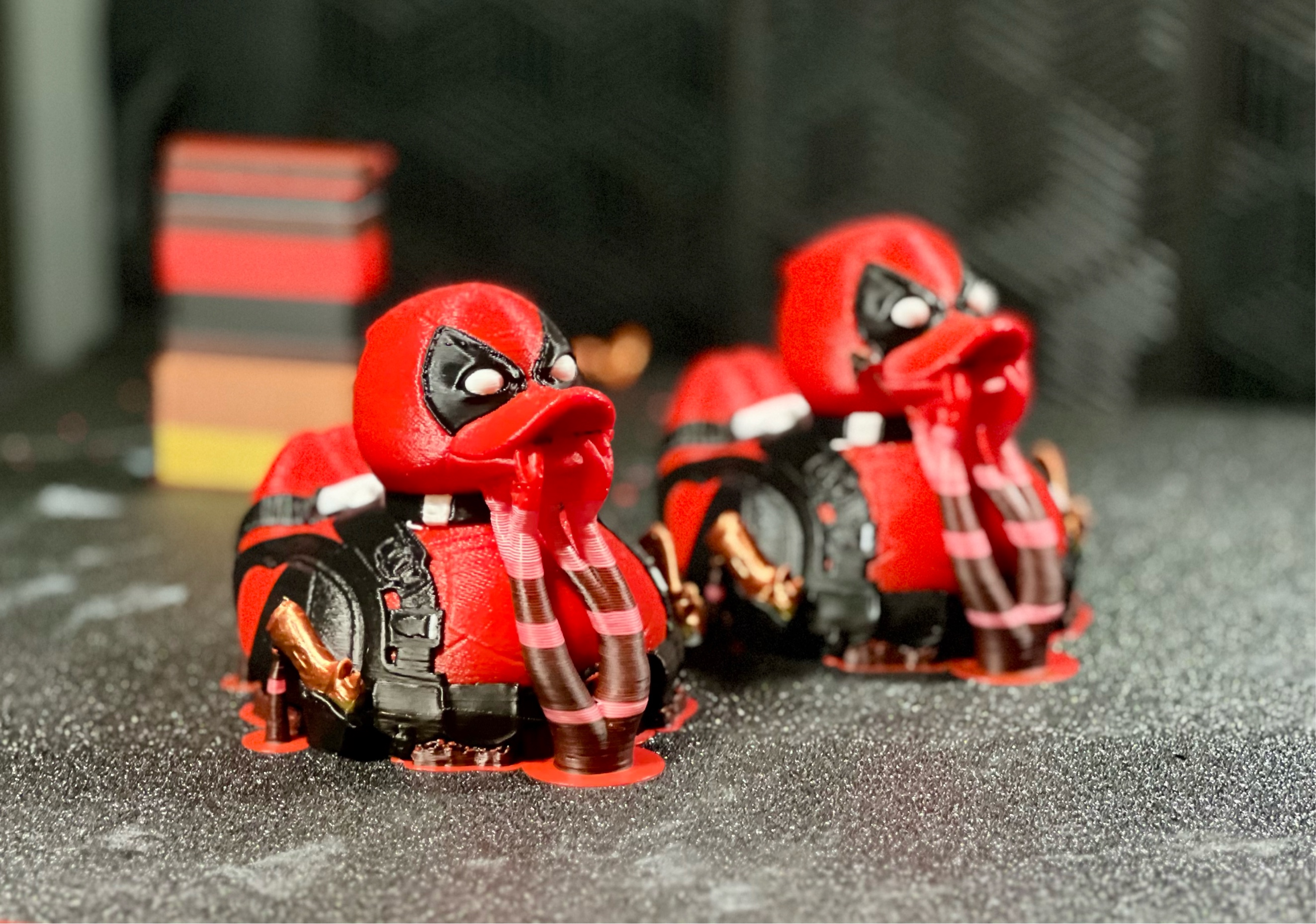 Who can say no to a Deadpool duck? Looks great and layer lines blend in ...