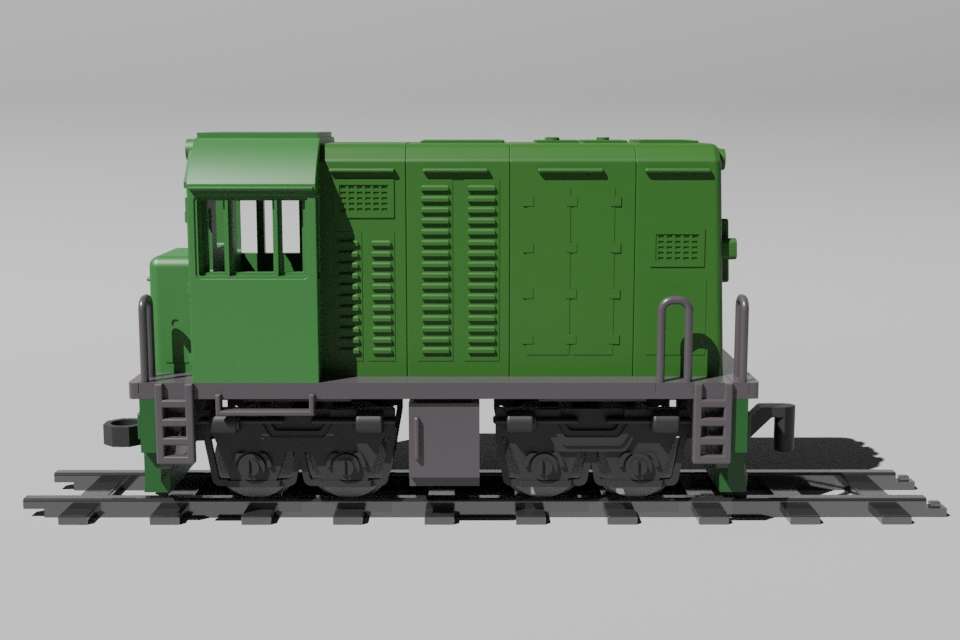 Locomotive Train Miniature CC201 Chibi (Super Deformed) | 3D models ...