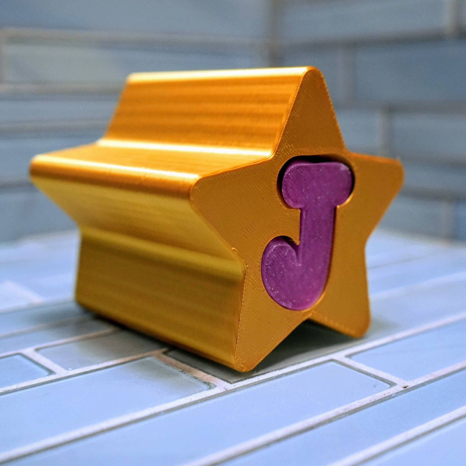 3D Printer Files | 3MF File | Letter J Spiral Fidget Star Shape ...
