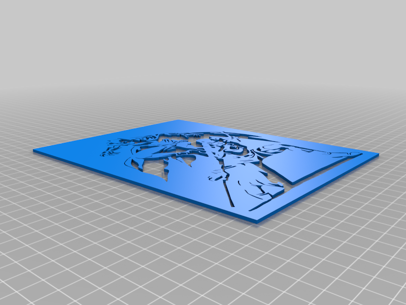 Free Digital Art STL Download - Batman and DareDevil stencilby SMT_M 🦊