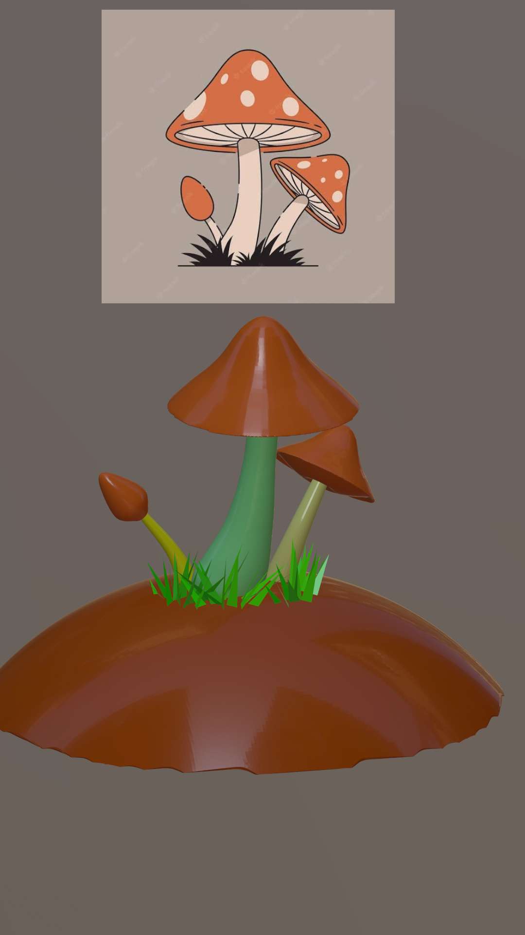 Mushroom | 3D models download | Creality Cloud