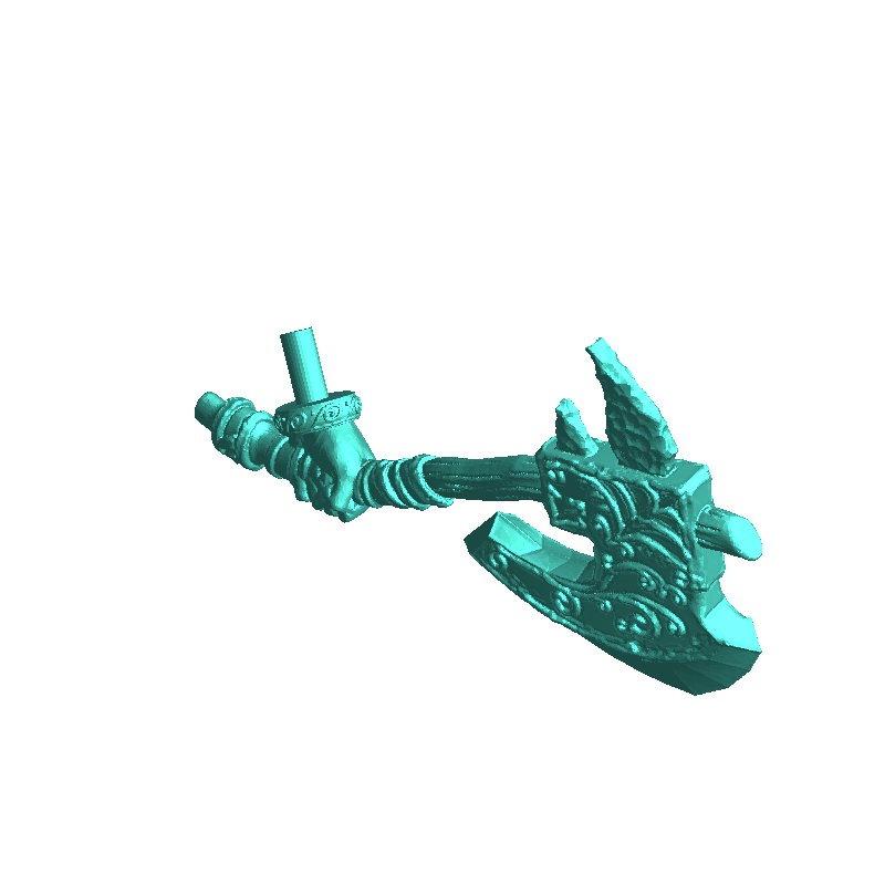 Characters & Creatures STL Download - Skeleton warrior with two axes ...