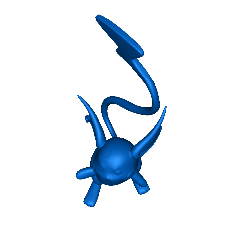 Characters & Creatures STL Download - Raichu, personnage de pokémon by ...