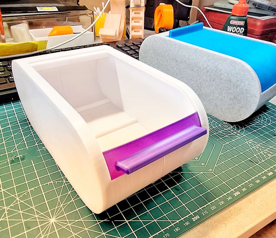 Sliding Curved Box Storage Large | 3D models download | Creality Cloud