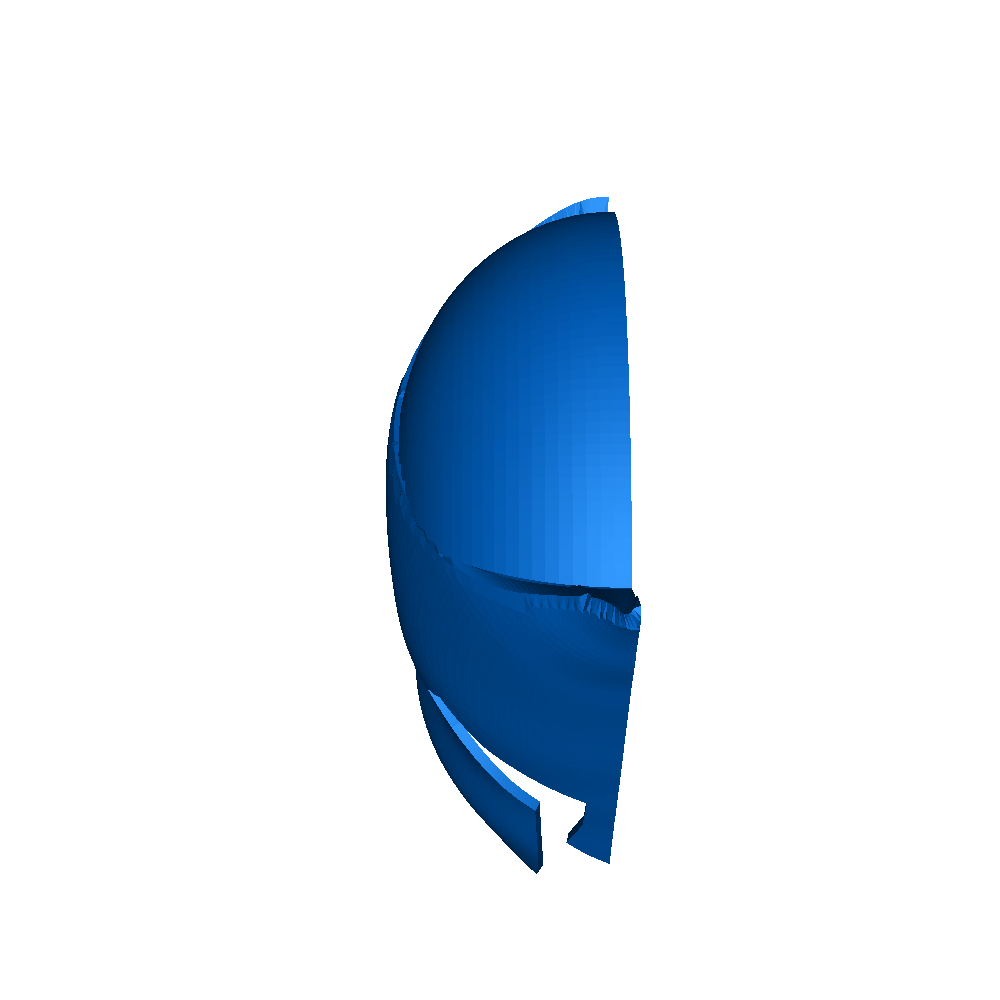 Free Characters & Creatures STL Download - Spartan helmet by Scott Rankin