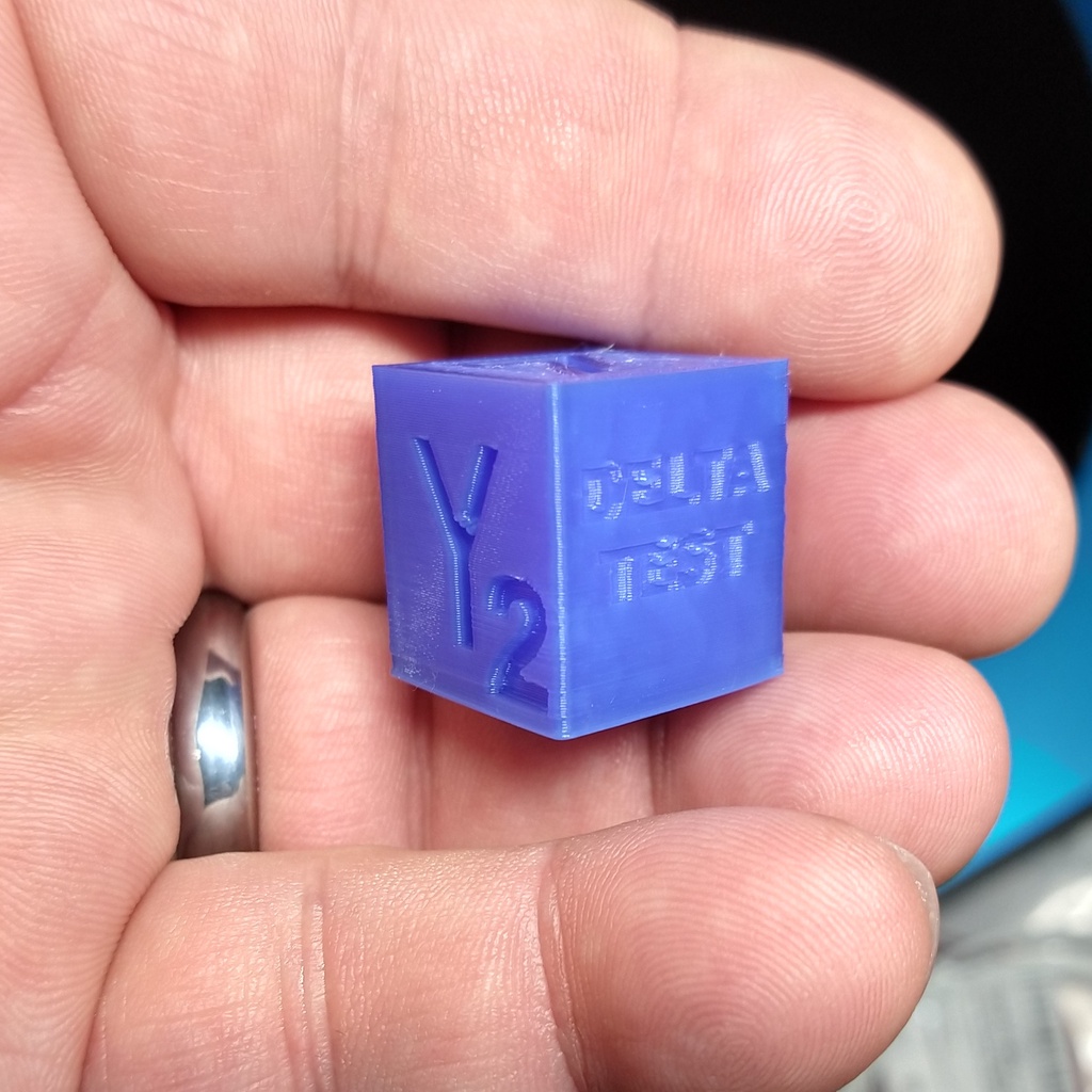 20 x 20mm Delta Printer Test Cube - Shows Correct X - Y - Z | 3D models ...