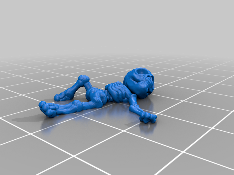 Skeletal Zeta-Reticulan Casualty | 3D models download | Creality Cloud