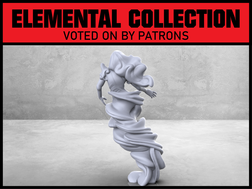Greater Wind Elemental - Tabletop Miniature | 3D models download ...
