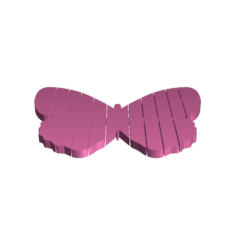 articulated butterfly | 3D models download | Creality Cloud