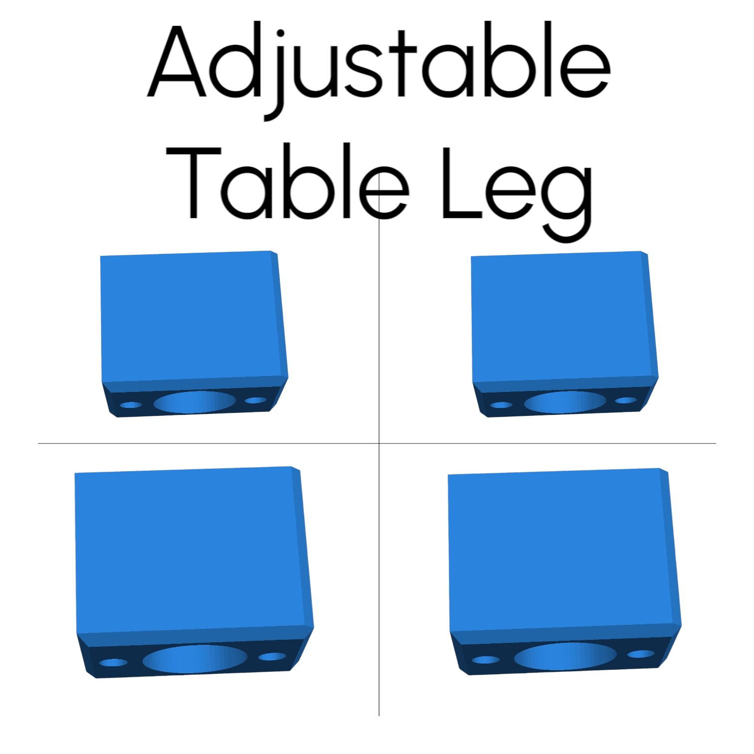 Free Other STL Download - adjustable table legby AlexCreations