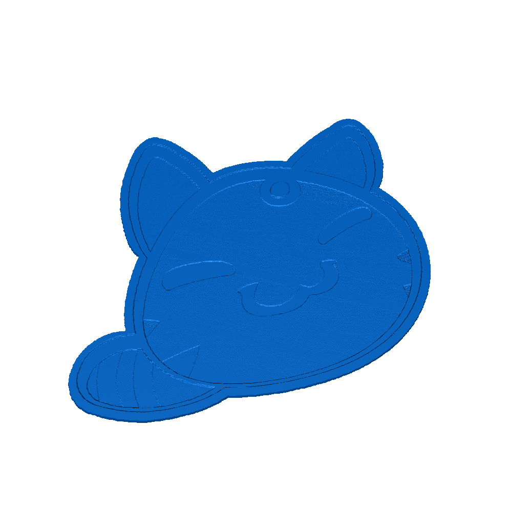 Badges & Coins STL Download - cat 2 gato kawaii by Muu