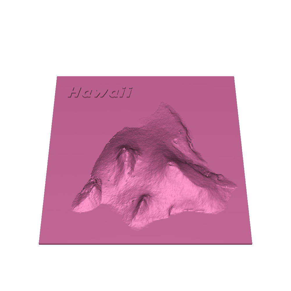 Free Other STL Download - Big island of Hawaiiby KiLLaZ_808