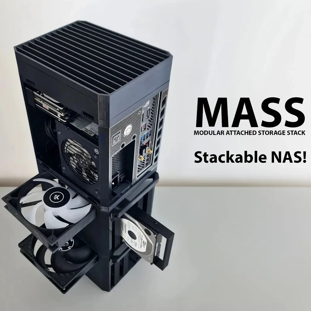 Electronics & RC (Remote Control) STL Download - NAS ITX Case with ...