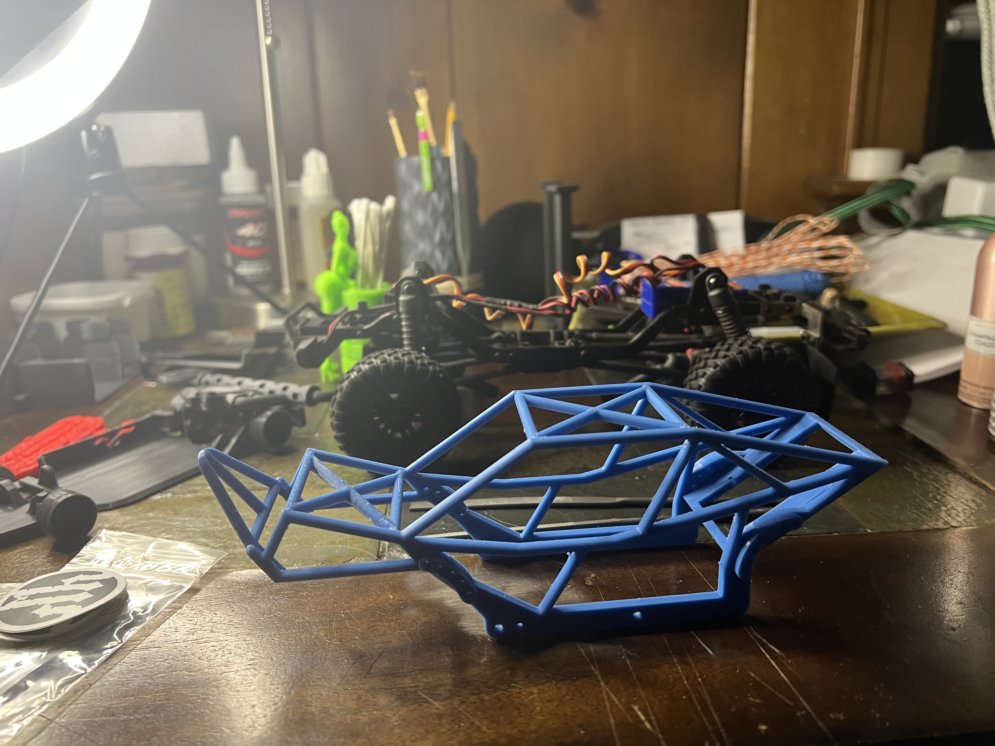 Trx4m Rock Bouncer Cage V2 Chassis w/Adjustable shock mounts | 3D ...