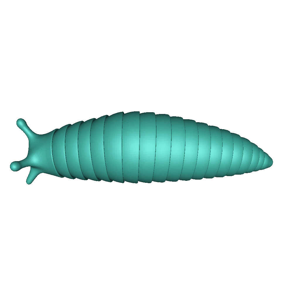 Free Other STL Download - Slug (Print in place)by AysonL3D