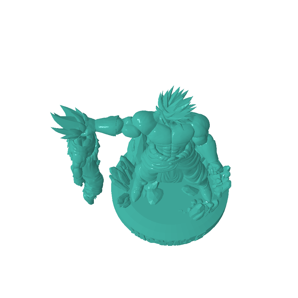 Free Characters & Creatures STL Download - Broly and Kakkoratby Ali Wolf