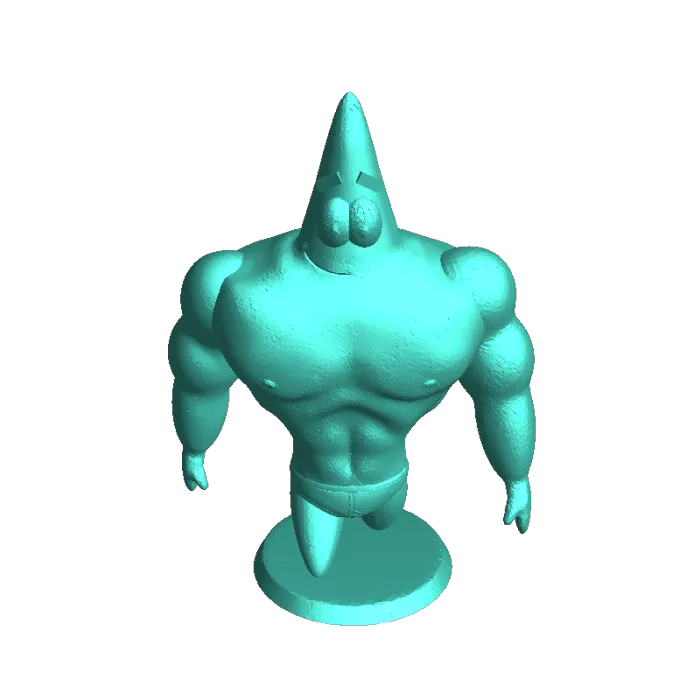 Fictional Characters STL ダウンロード - MUSCLE PATRICK - PATRICIO MUSCULOSO ...
