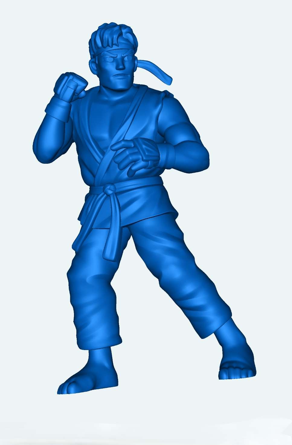 Characters & Creatures STL ダウンロード - Ryu - Raw3d