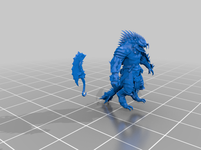 Free Characters & Creatures STL Download - lizardmen - fantasy - tmby ...