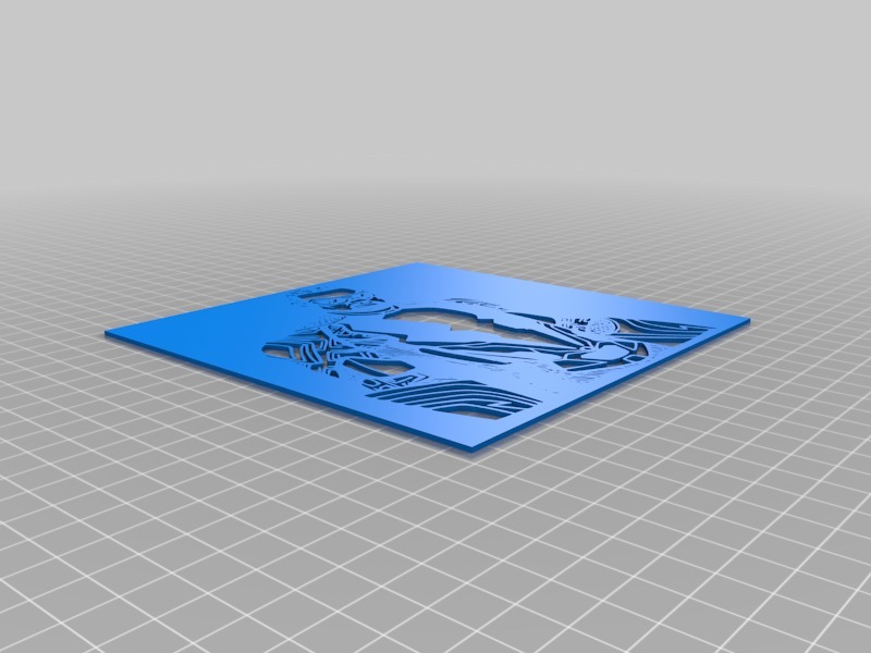 Free Digital Art STL Download - Black Lighting stencilby SMT_M 🦊