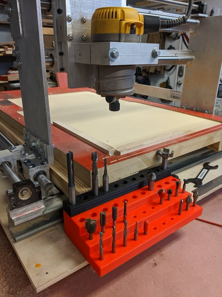 gratuita Tools & Spare Parts STL Descarga - Router Bit Block - DW918