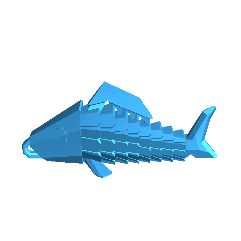 Free Other STL Download - Articulated Fish with Scales wby Millertime