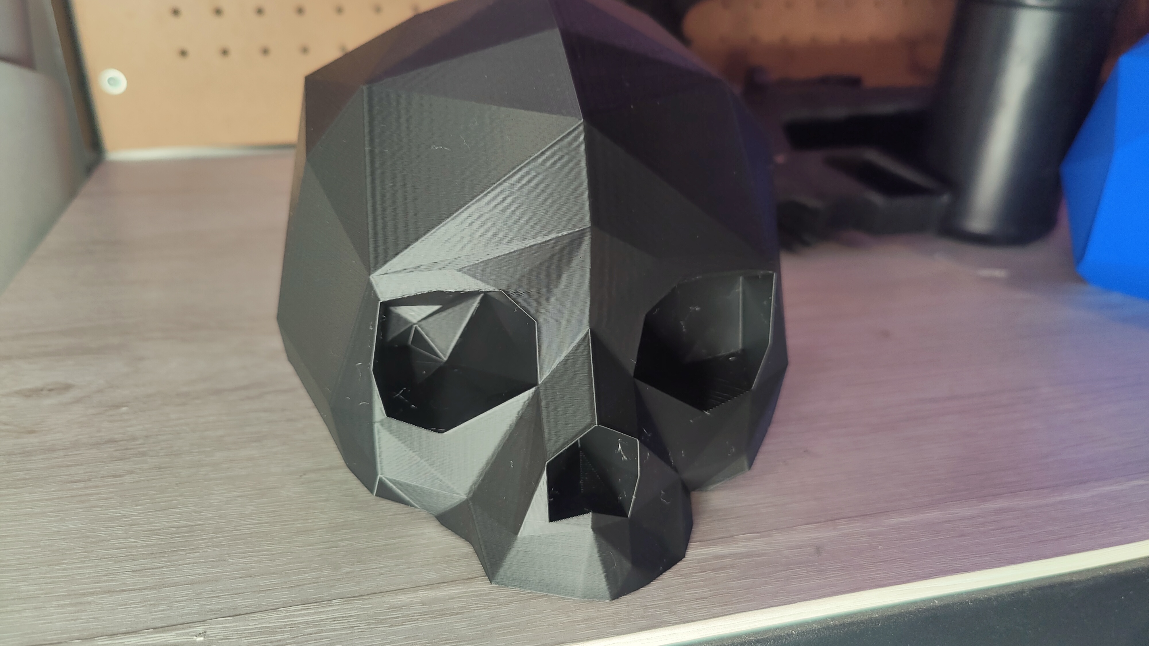 a nice low poly skull with no supports | Creality Cloud
